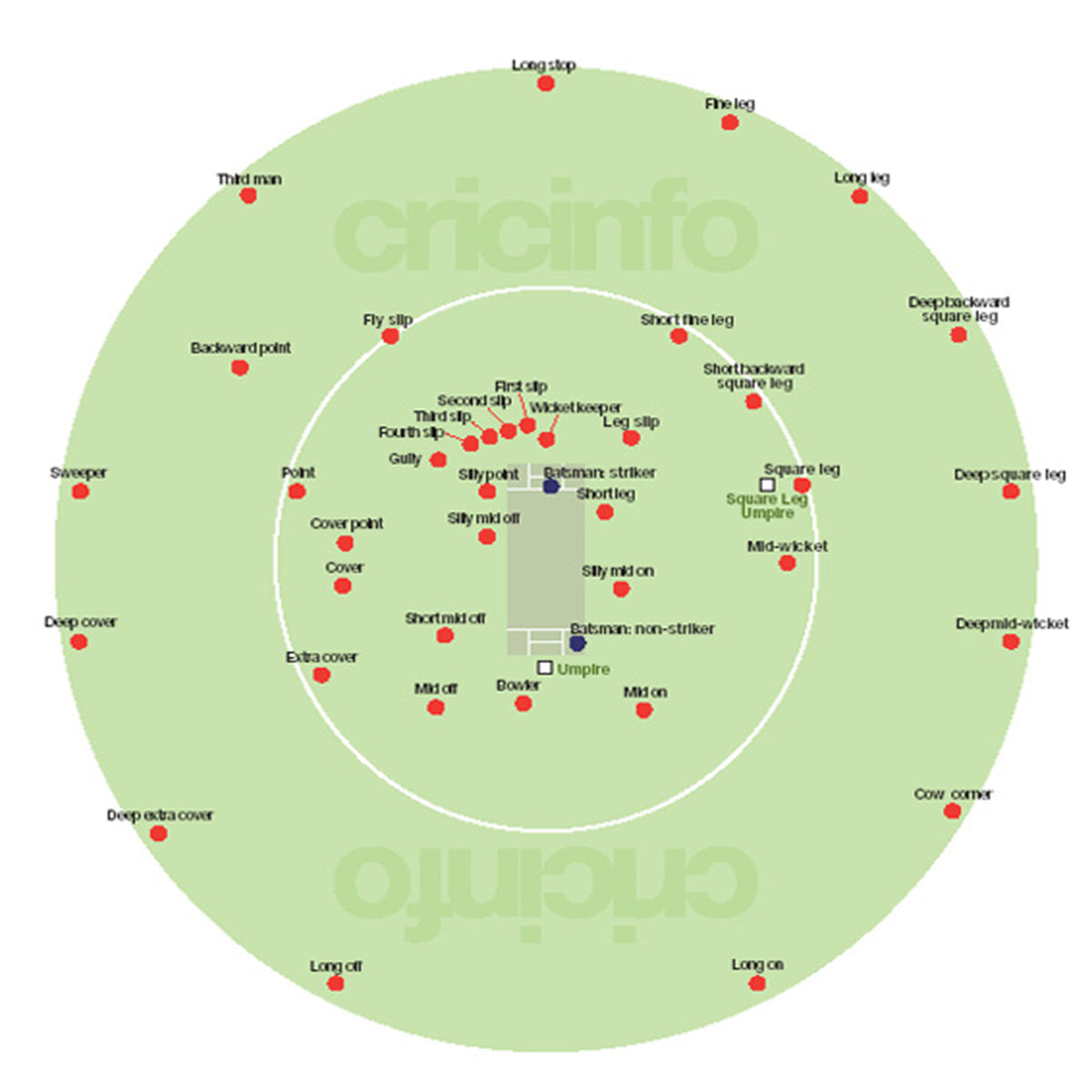 Cricket Fielding Positions – Yashi Sports Inc